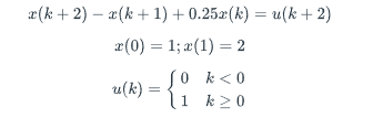 Solved 1. Solve the following difference equation:2. Find | Chegg.com