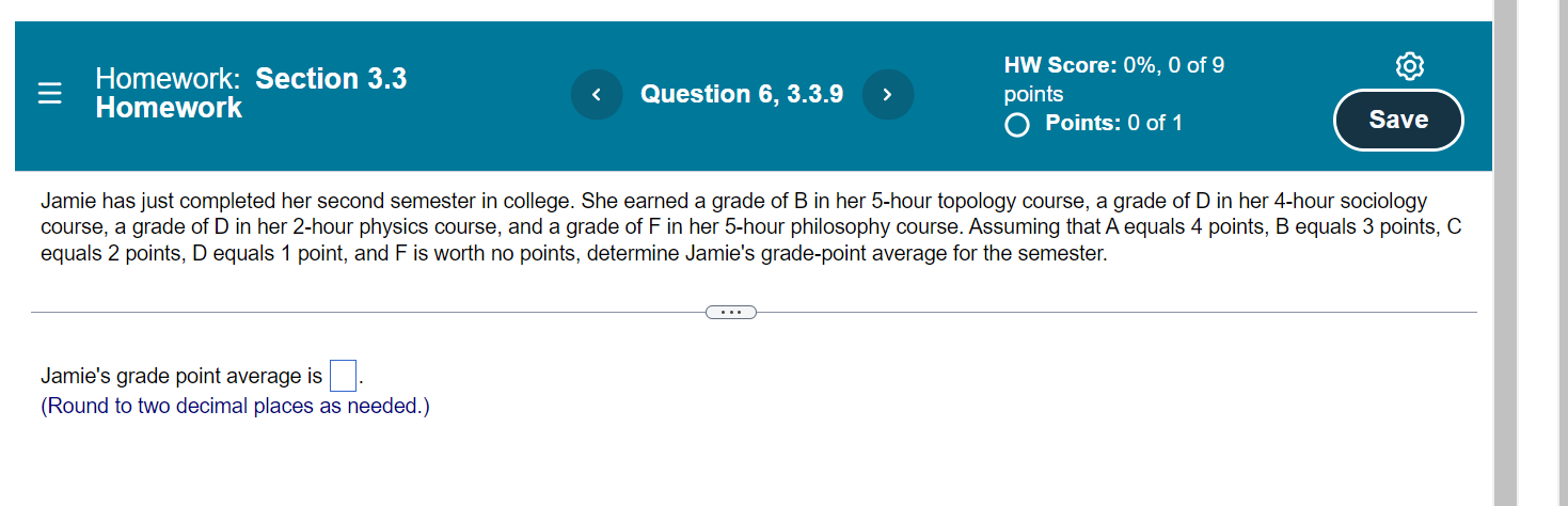 Solved Homework Section 3 3 Homework Hw Score 0 0 Of 9