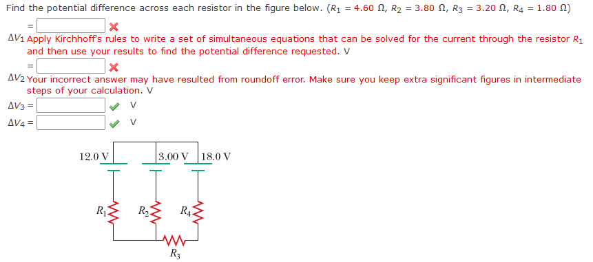 Solved Find the potential difference across each resistor in | Chegg.com