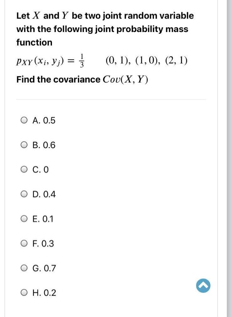 Solved Let X and Y be two joint random variable with the | Chegg.com