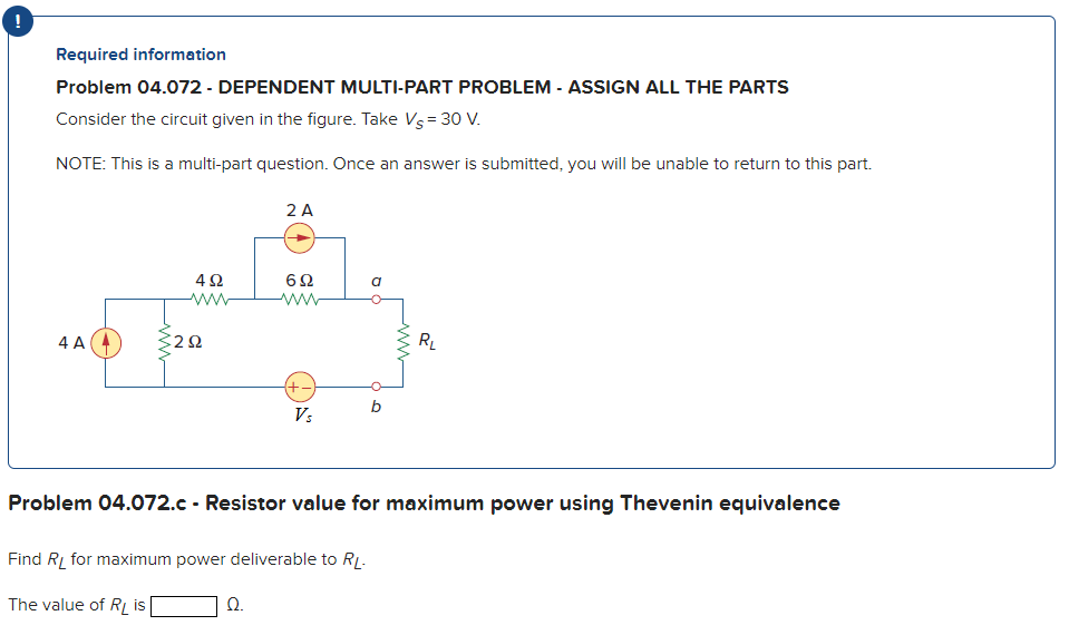 Solved Required information Problem 04.072 - DEPENDENT | Chegg.com
