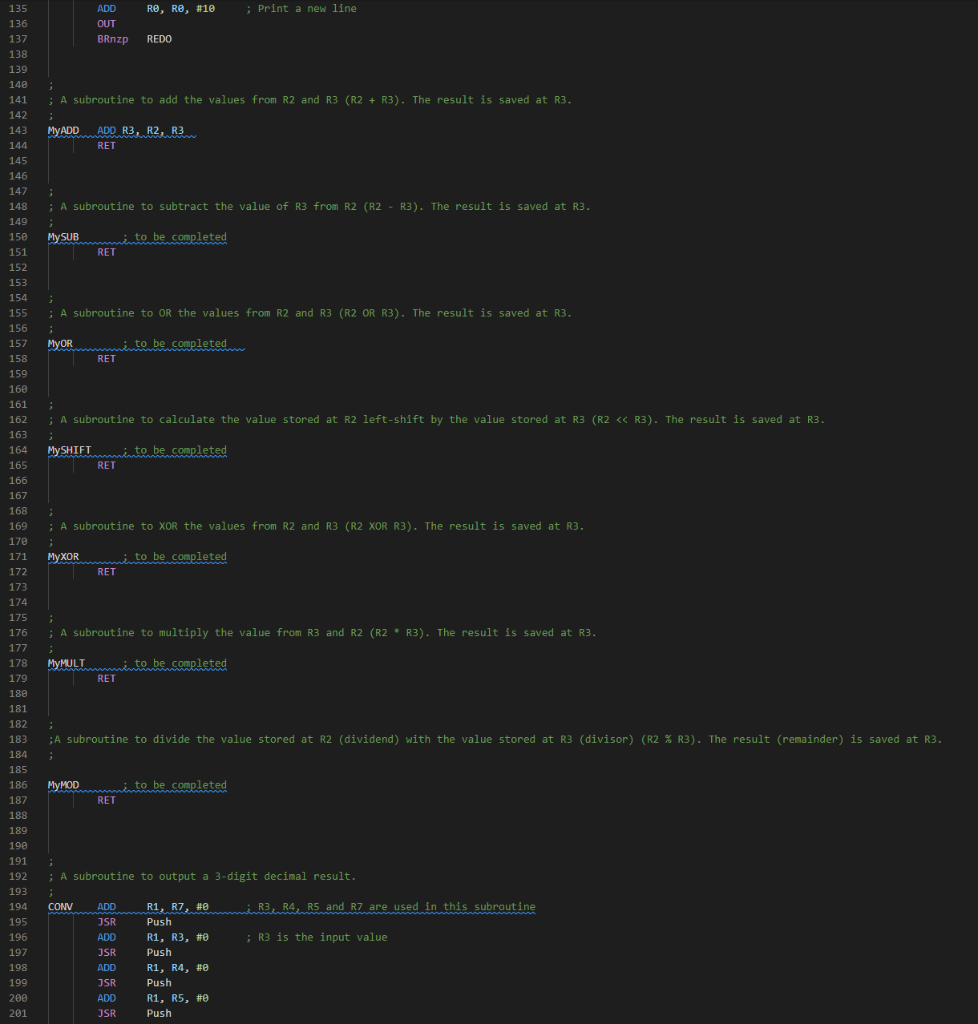 Solved A subroutine to add the volues from R2 and R3 (R2 + | Chegg.com