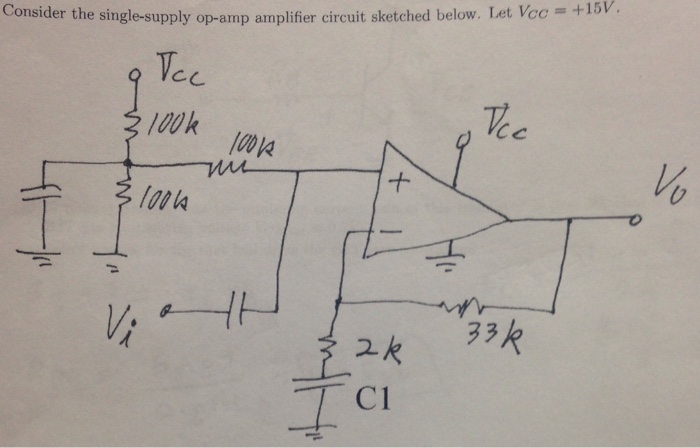 Solved A) calculate DC level at Vo? B) | Chegg.com