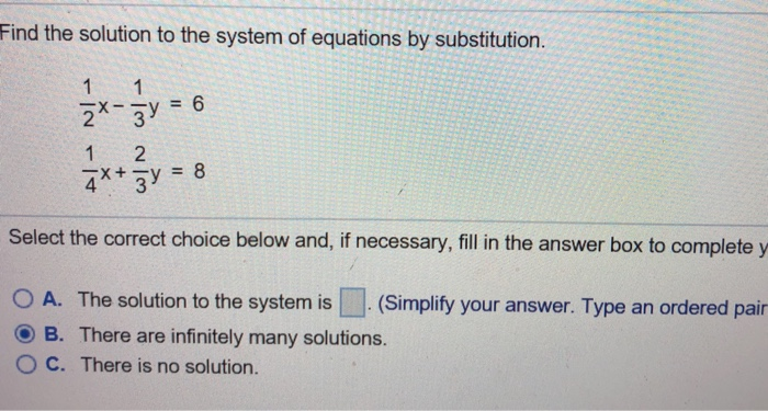 Solved Solve the system of equations using the addition | Chegg.com