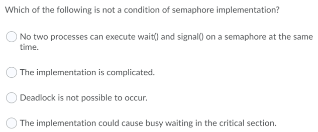 Solved Which of the following is not a condition of | Chegg.com