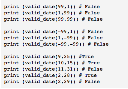 Solved Write a function called ‘valid_date’ which accepts | Chegg.com