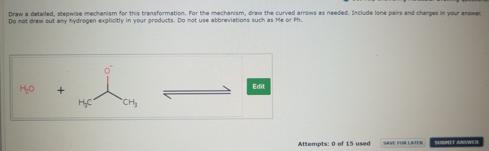 Solved Draw a detailed, stepwise mechanism for this | Chegg.com Solved Draw a detailed, stepwise mechanism for this | Chegg.com