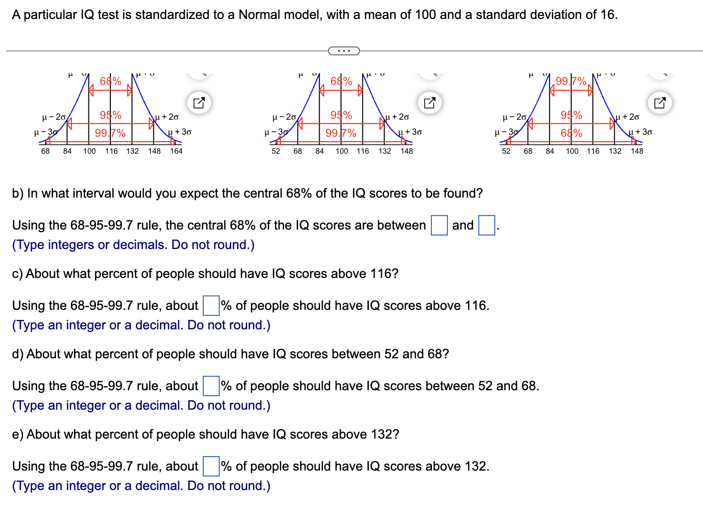 Solved A particular IQ test is standardized to a Normal | Chegg.com