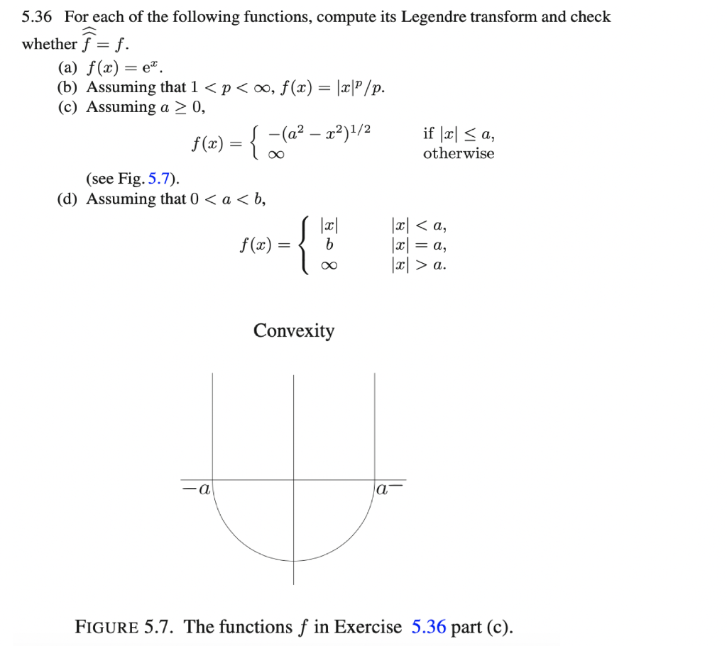 Solved 5.36 For each of the following functions, compute its | Chegg.com