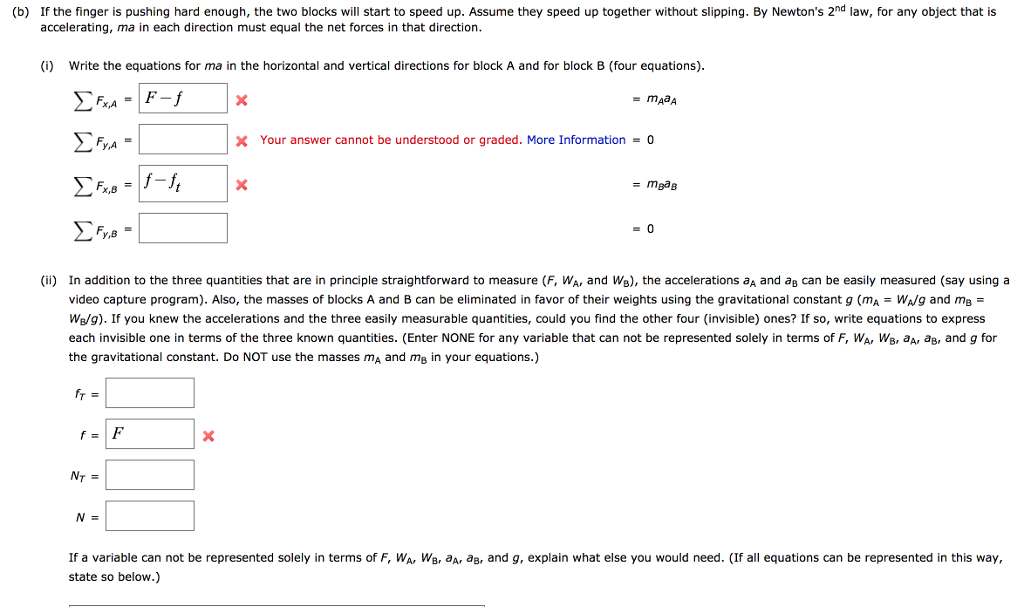 Pushing a Block On a Block - Symbols A heavy block, | Chegg.com