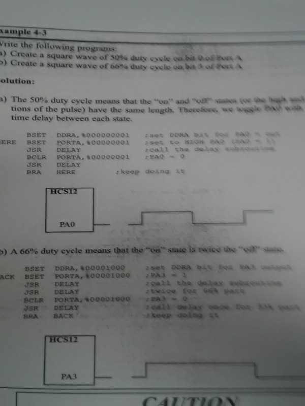 Solved (5) Write a program to create a rectangular wave of | Chegg.com