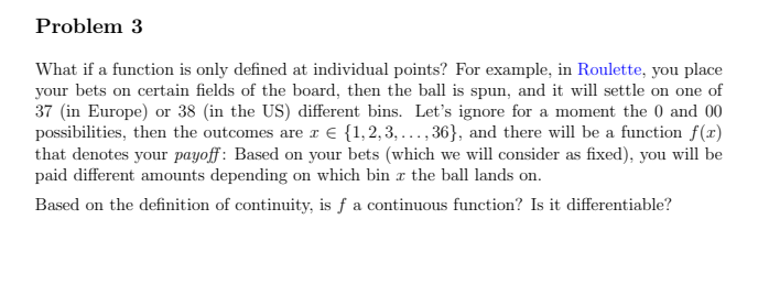 Solved Recall The Definition Of Continuity Of A Function