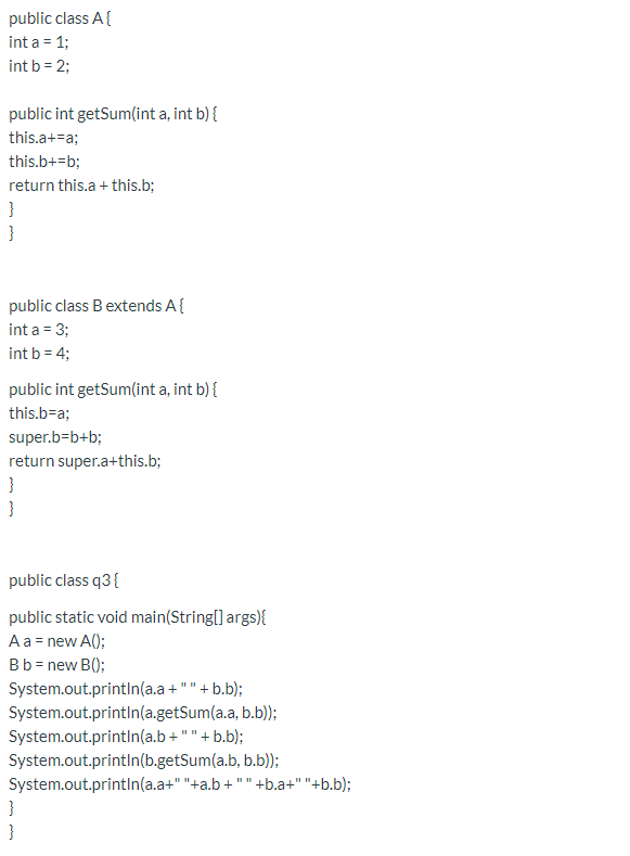 Solved What output is produced by the following code? | Chegg.com