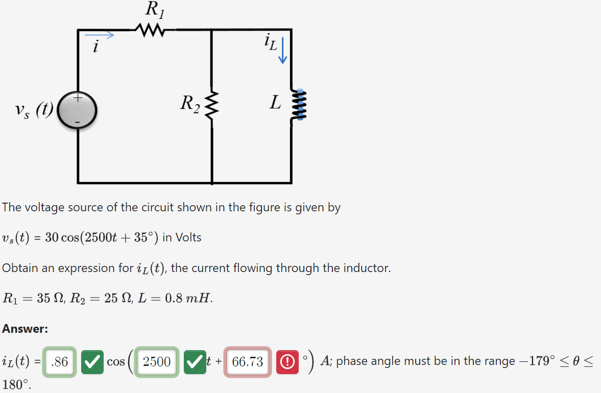Solved The voltage source of the circuit shown in the figure | Chegg.com