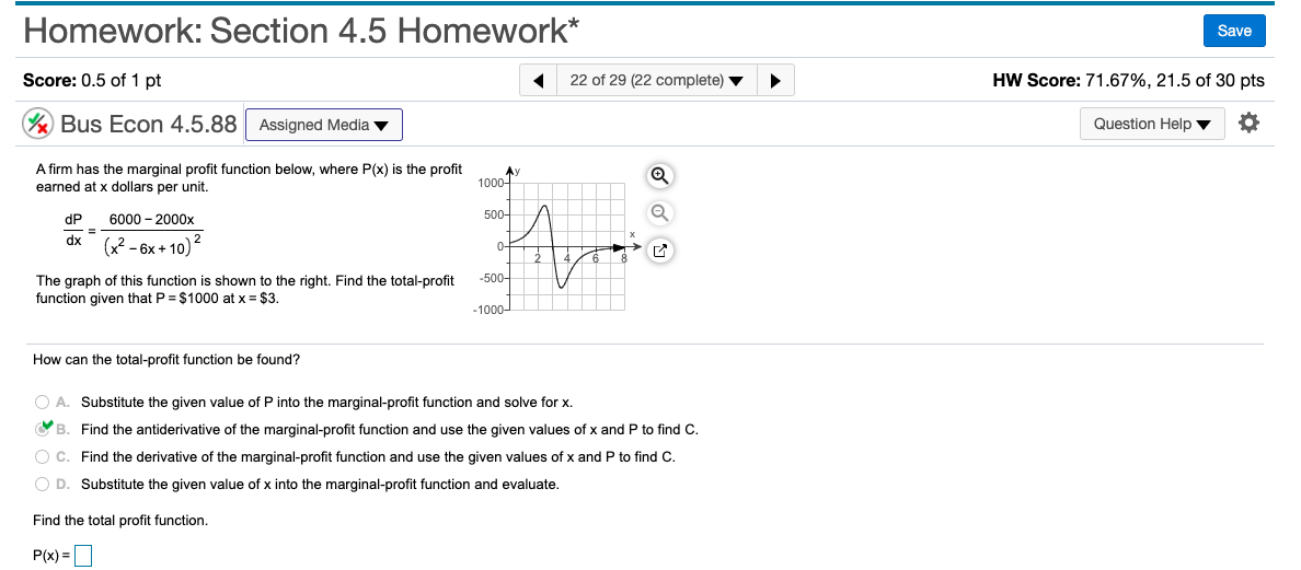 Solved Homework Section 4 5 Homework Save Score 0 5 Of 1