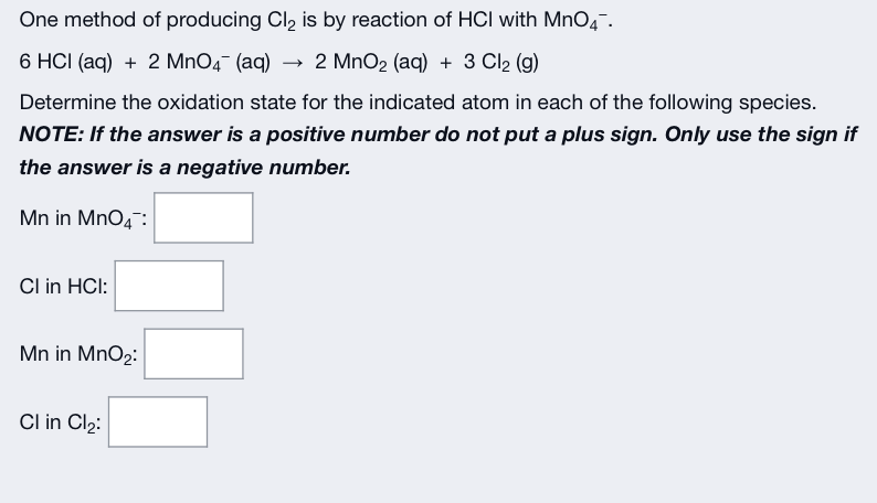 Solved One method of producing Cl2 is by reaction of HCl | Chegg.com