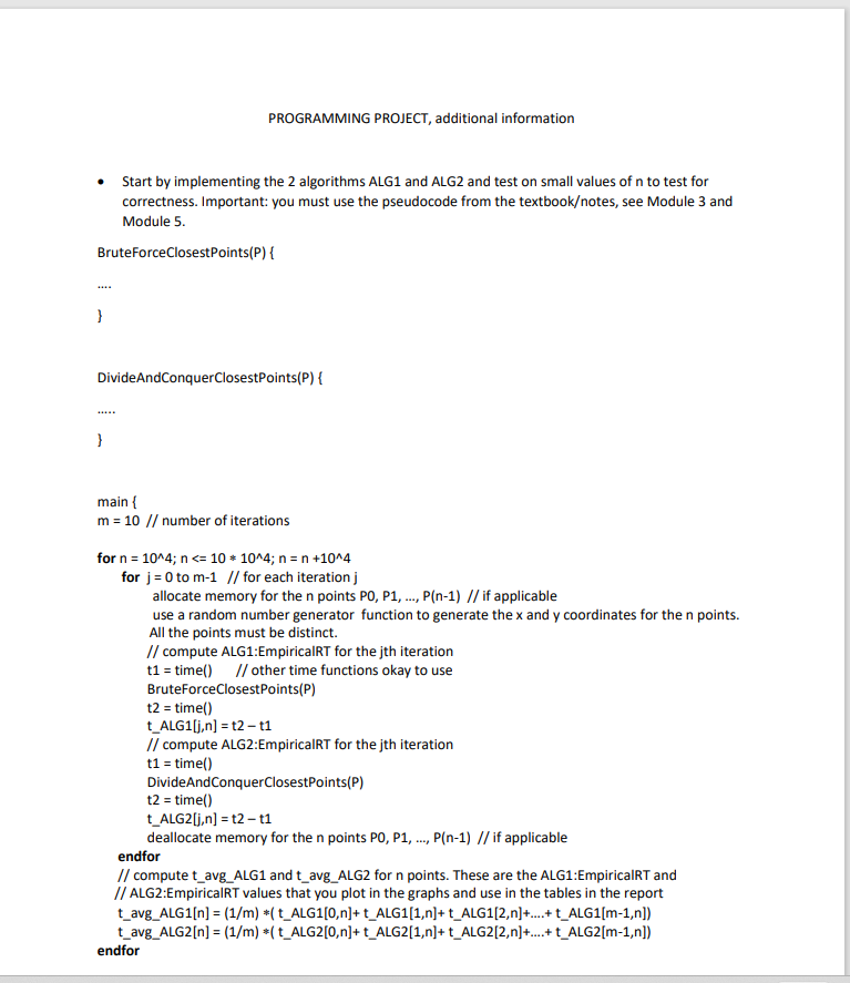 Solved Programming Project Posted on June 19, due on July 22 | Chegg.com