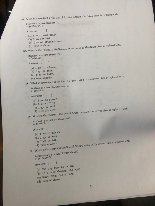 Solved 45. Aside from permitting inheritance, the visibility | Chegg.com