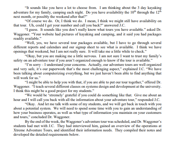 Solved The primary purpose of this case study is for Systems | Chegg.com