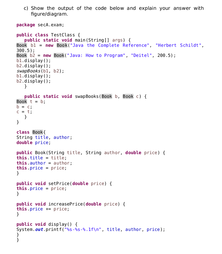 Solved Show the output of the codes below and explain | Chegg.com