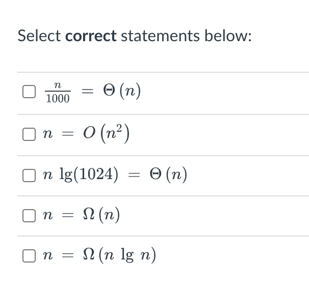 Solved Select Correct Statements Below