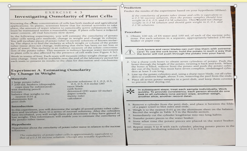 Attached Files: Osmosis Potato Raw Data 30722.xlsx | Chegg.com