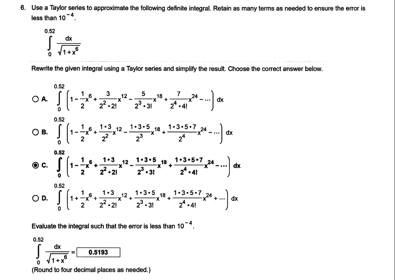 Solved Use a Taylor series to approximate the following | Chegg.com