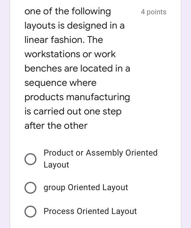 Solved 4 points one of the following layouts is designed in | Chegg.com