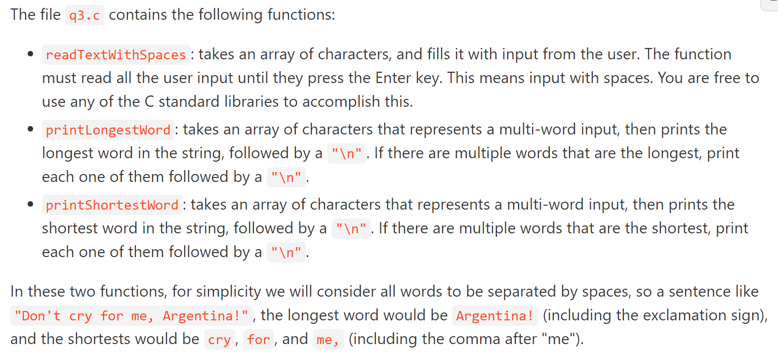 Solved The file q3.c contains the following functions: • | Chegg.com
