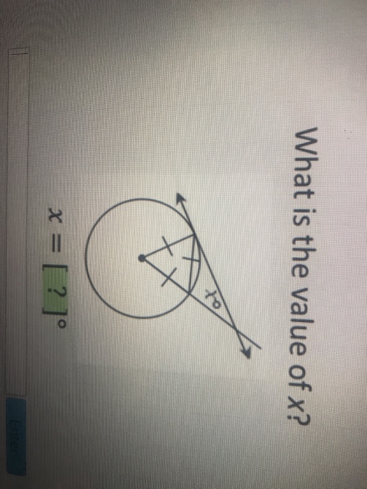 Solved What is the value of x? | Chegg.com