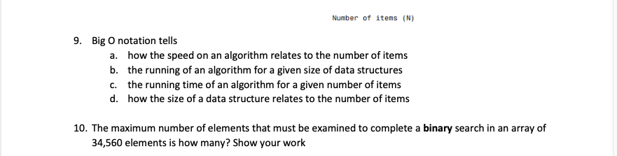 Solved 7. What is the maximum number of comparisons in | Chegg.com