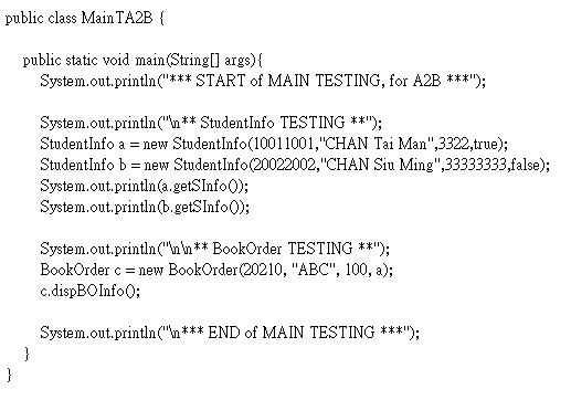 Solved Create A Public Java Class Bookorder In File 7101