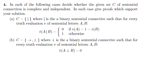Solved In each of the following cases decide whether the | Chegg.com