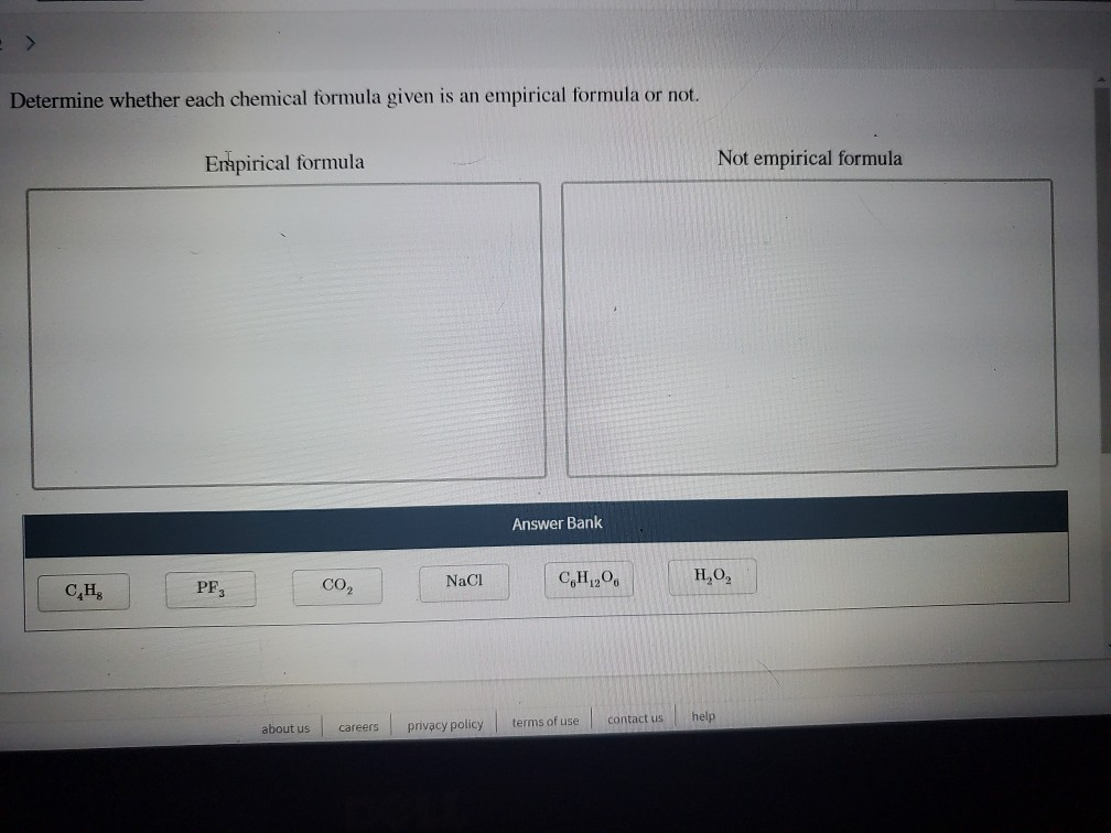 Solved Determine whether each chemical formula given is an | Chegg.com