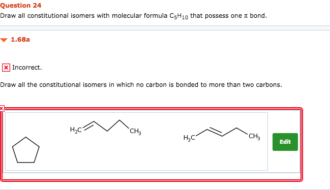 Solved Question 24 Draw all constitutional isomers with | Chegg.com