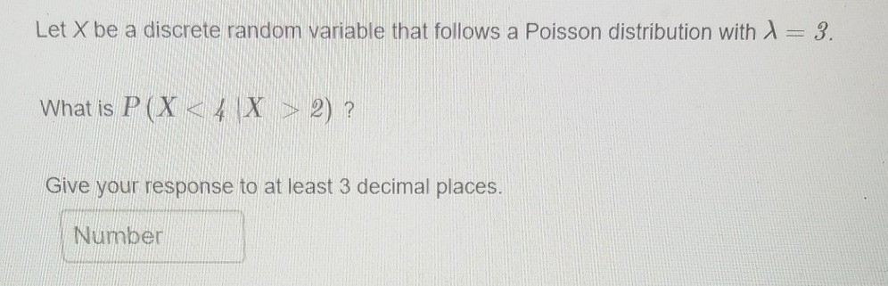 Solved Let X be a discrete random variable that follows a | Chegg.com