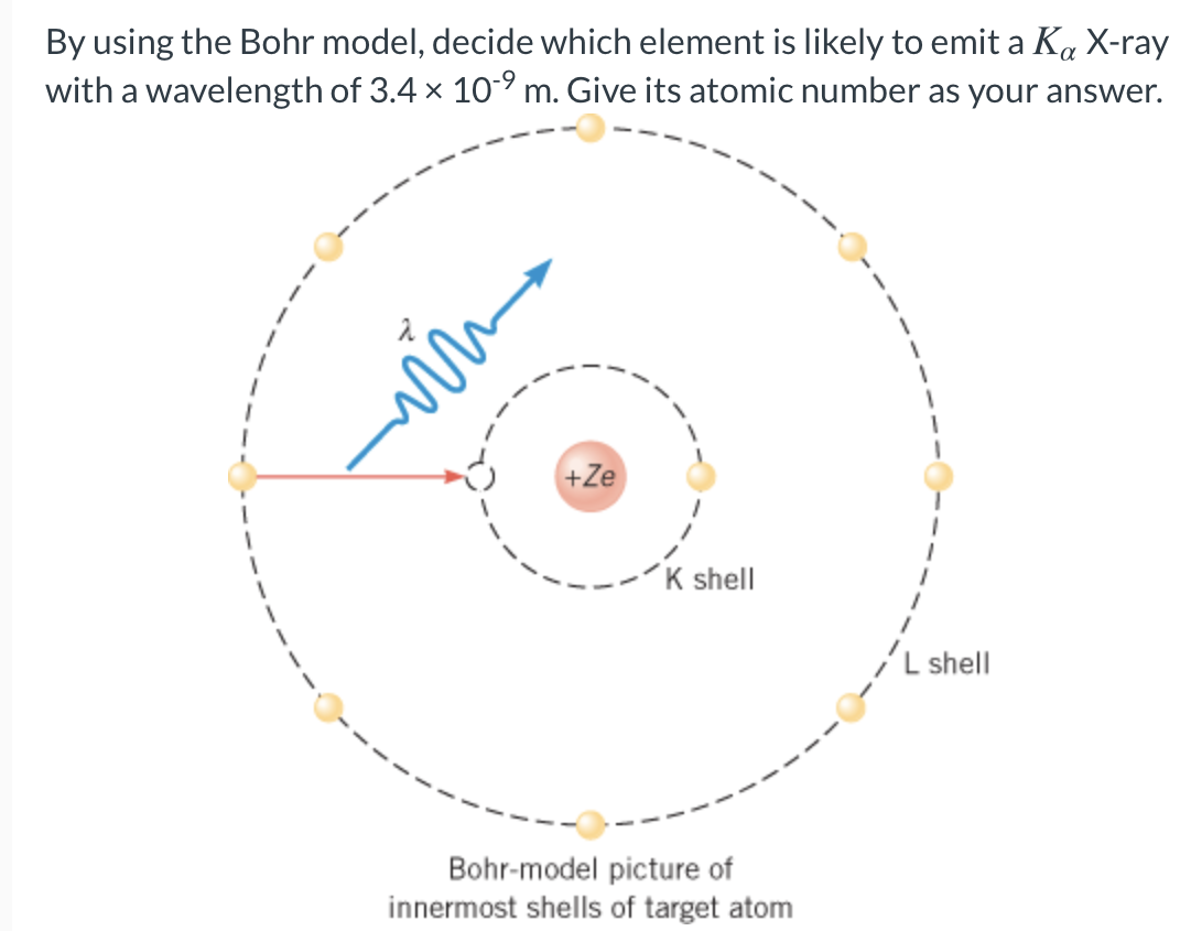 Solved By using the Bohr model, decide which element is | Chegg.com