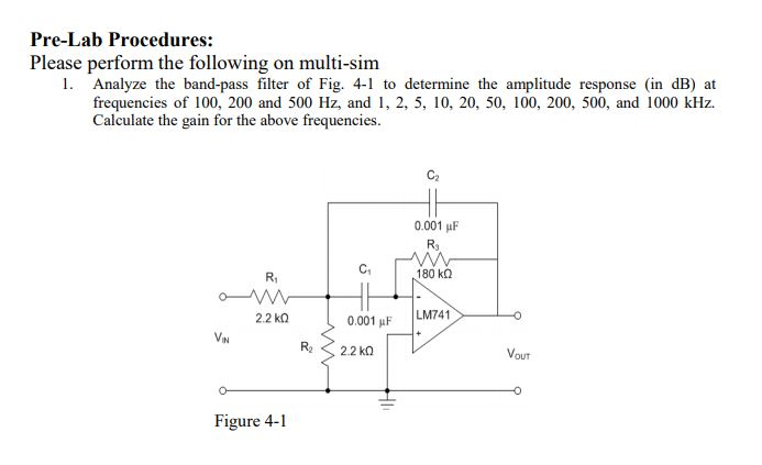 Solved Pre-Lab Procedures: Please perform the following on | Chegg.com