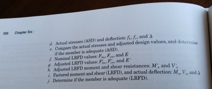 Solved 6.21 Problems Reference design values and section | Chegg.com