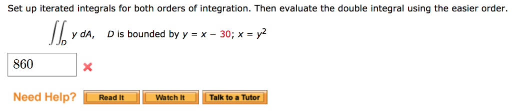 Solved Set up iterated integrals for both orders of | Chegg.com