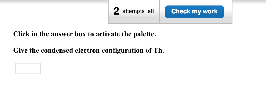 Solved 2 attempts left Check my work Click in the answer box | Chegg.com