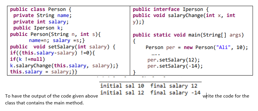 Solved To have the output of the code given above initial | Chegg.com