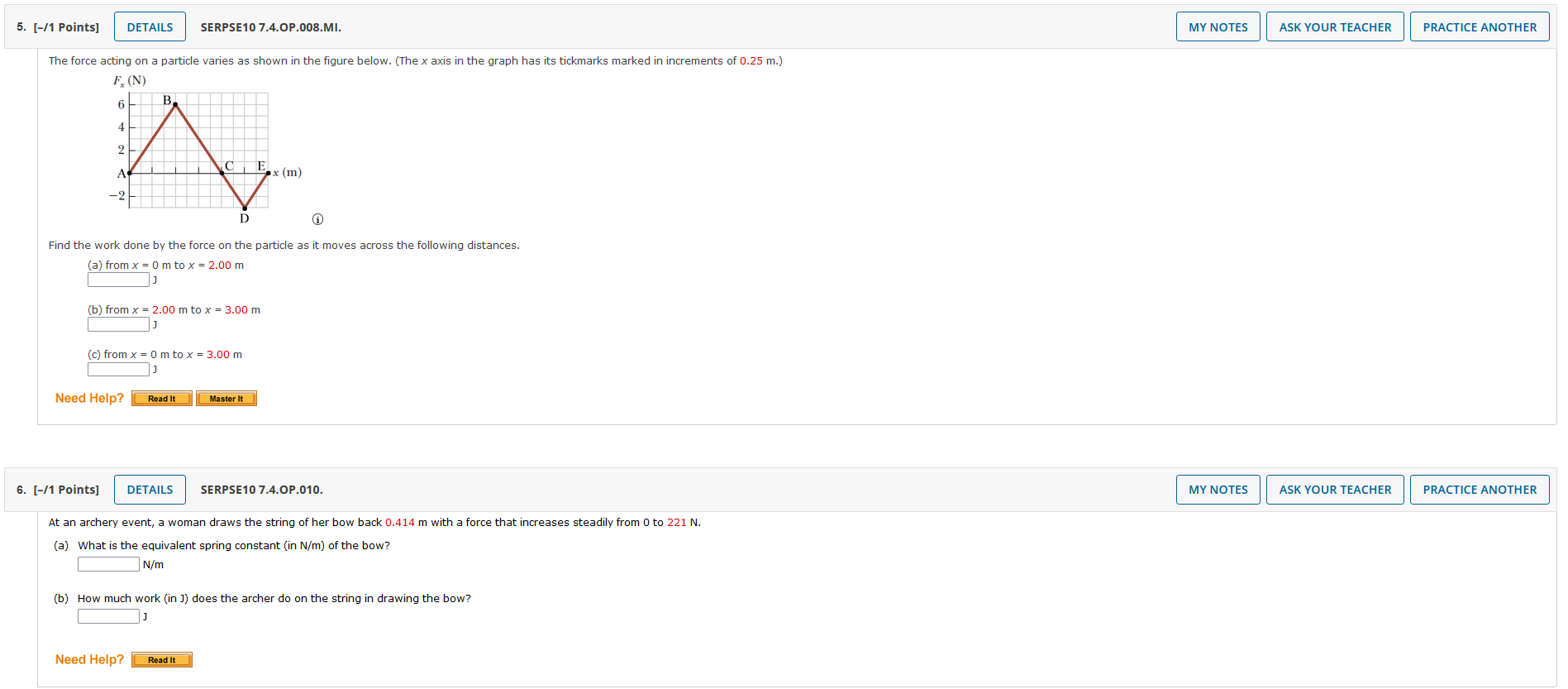Solved (a) Determine the work done on the block by the | Chegg.com