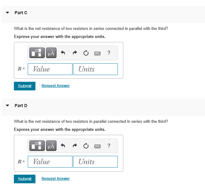 Solved Three 1.50kΩ resistors can be connected together in | Chegg.com