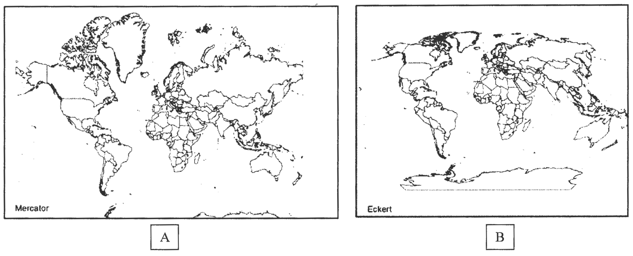 Solved what is wrong? Which of the map projections is the | Chegg.com