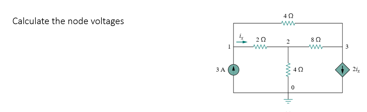 Solved Calculate the node voltages | Chegg.com