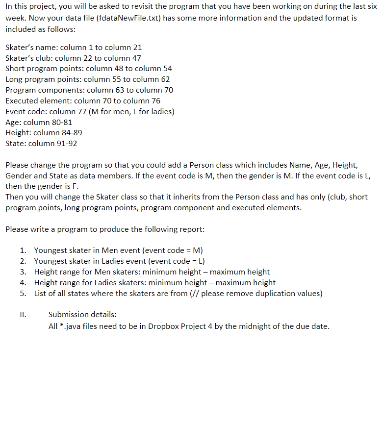 Solved In this project, you will be asked to revisit the | Chegg.com