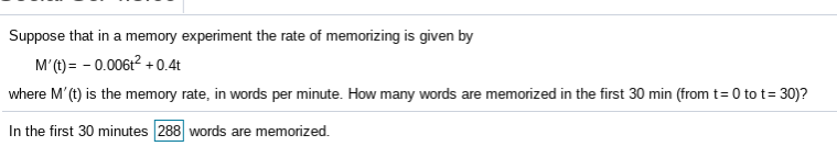 Solved Suppose that in a memory experiment the rate of | Chegg.com
