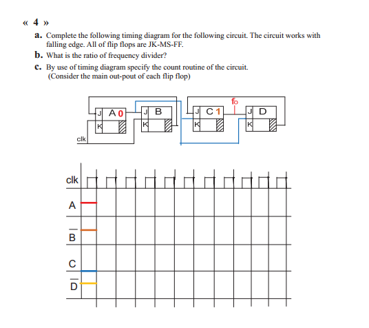 Solved Complete the following time diagram for the following | Chegg.com
