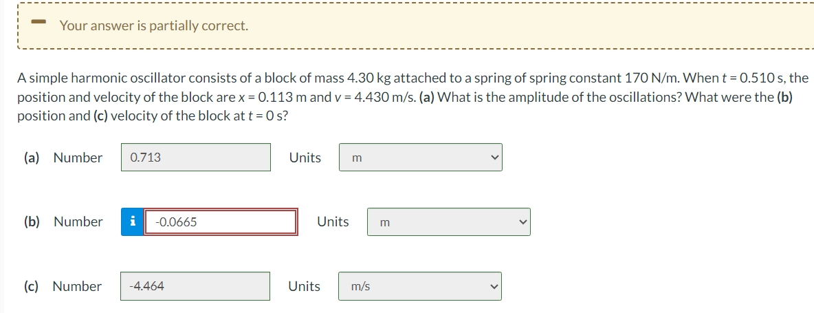 Solved A simple harmonic oscillator consists of a block of | Chegg.com